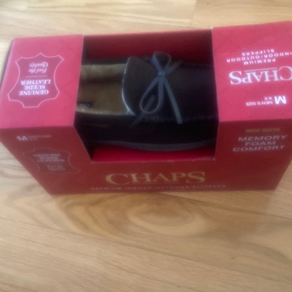 Chaps | Other | Chaps Premium Genuine Suede Leather Slippers | Poshmark